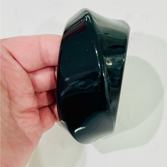 Estate | Jewelry | Vintage 2 Wide Freeform Asymmetrical Glossy Black ...